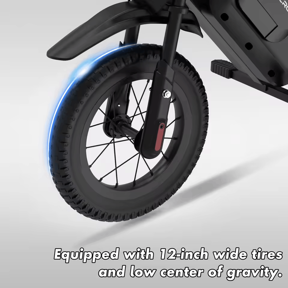 Electric Dirt Bike for Kids 150W, Adjustable Speed 8/16 km/h, Up to 10 ...